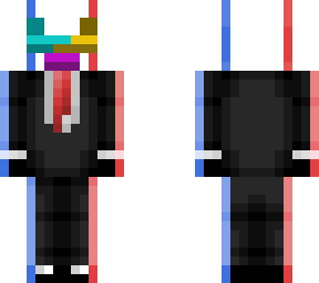 Glitched Chicken in Suit | Minecraft Skin