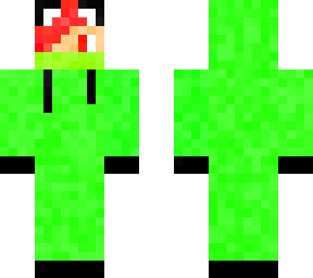 green hood | Minecraft Skin