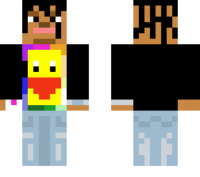 summrs with lean cup and takashi murakami flower shirt | Minecraft Skin