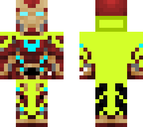 was a slime but laged guess it is neon iron man hehe | Minecraft Skin