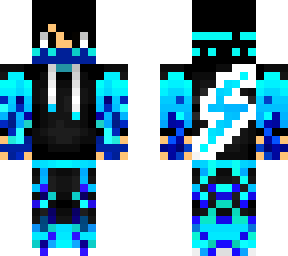 BLUE FIRE PRINCE AND HEIR TO LIGHTNING | Minecraft Skin