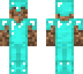 Diamond grass block | Minecraft Skin
