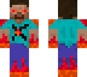 Fire Steve | Minecraft Skin