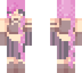 pink haired jinx | Minecraft Skin