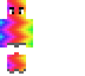 Rainbow skin inspiration | Minecraft Skin