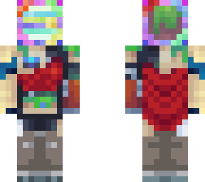 squish robot plant rainbow armies boots cape | Minecraft Skins