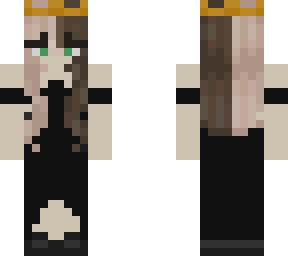 girl in black dress | Minecraft Skin