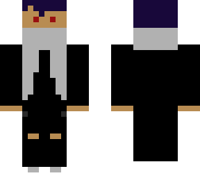 ropa negra con bufanda | Minecraft Skin