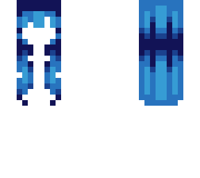 anais // blue hair base | Minecraft Skin