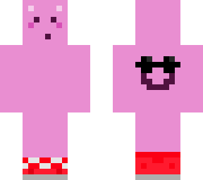 Pink Blob With Glasses | Minecraft Skin