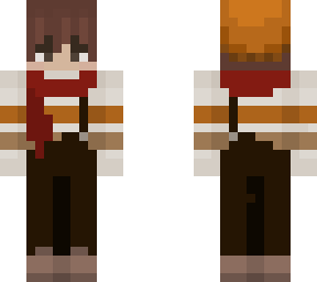 Fall Boy in Sweater and Overalls | Minecraft Skin