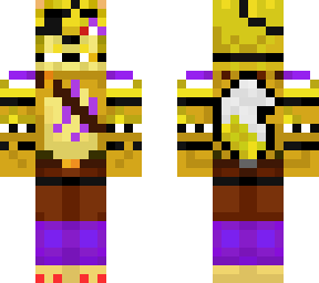 glamrock spring foxy | Minecraft Skin