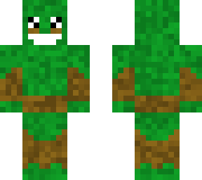 Minecraft Grass Block Man | Minecraft Skin