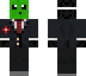 slime ender man with flower | Minecraft Skin