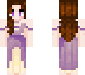 vestido morado | Minecraft Skin