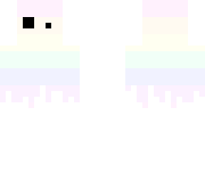 Cute Pastel Rainbow Ghost | Minecraft Skin