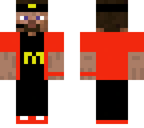 Steve working at McDonald's | Minecraft Skin