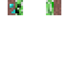 creeper half soul | Minecraft Skin