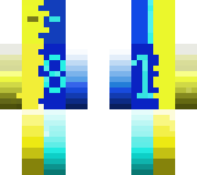 half blue half yellow | Minecraft Skin