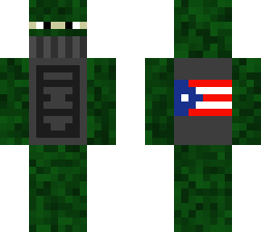 Puerto Rican Soldier | Minecraft Skin