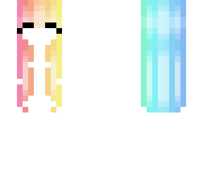 Rainbow hair | Minecraft Skin