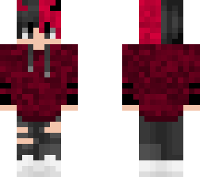 red and black eboy | Minecraft Skin