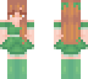 ~Guava Green~ (girl version) | Minecraft Skin