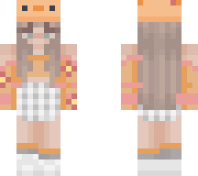 Autmn Axolotl human | Minecraft Skin