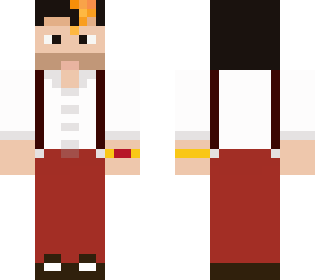 Auron red pants | Minecraft Skin