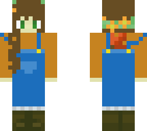 Fall elf girl with reindeer antlers | Minecraft Skin