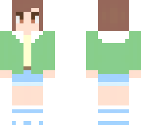 Yotsuba Kokoro (Belt shorts and jacket) | Minecraft Skin