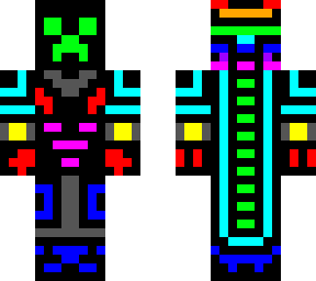 cyborg creeper | Minecraft Skins