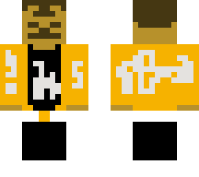 Golden Drip Skeleton | Minecraft Skin