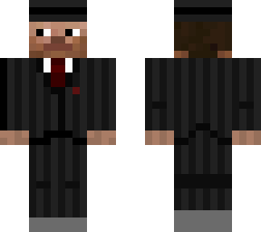 Gangster Steve Looking Right | Minecraft Skin