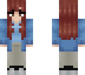 Girl Blue Sweater | Minecraft Skin