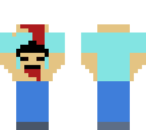 Man holding his head | Minecraft Skin