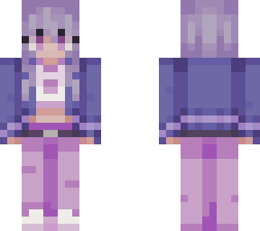 Purple Modern Girl Alyssa | Minecraft Skin