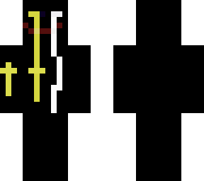 white and gold eye null | Minecraft Skin