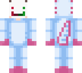 Lukey474747’s axolotl but reversed | Minecraft Skin
