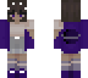 mattieverse purple eyes with scar | Minecraft Skin