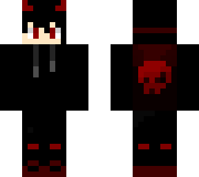 red and black | Minecraft Skin