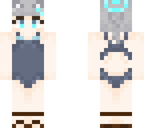 Sunaookami Shiroko(Swimming Suit) | Minecraft Skin