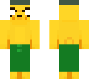 Adventure Time Jake Dungeon Train | Minecraft Skin