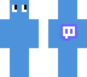blue skin what twitch logo | Minecraft Skin
