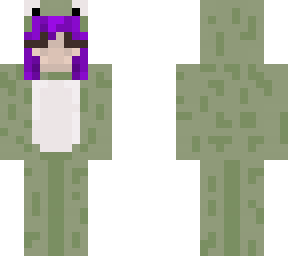 frog onesie purple hair | Minecraft Skin