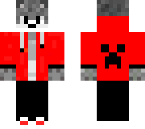 RedWolf (Lobo con sudadera roja) | Minecraft Skin