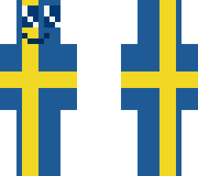Swedish cute flag | Minecraft Skin