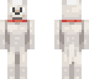 White Dog with Red Collar | Minecraft Skin
