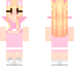 Arigameplays x shein ( top blanco con falda y lazo rosa ) | Minecraft Skin