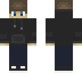 black hoodie | Minecraft Skin